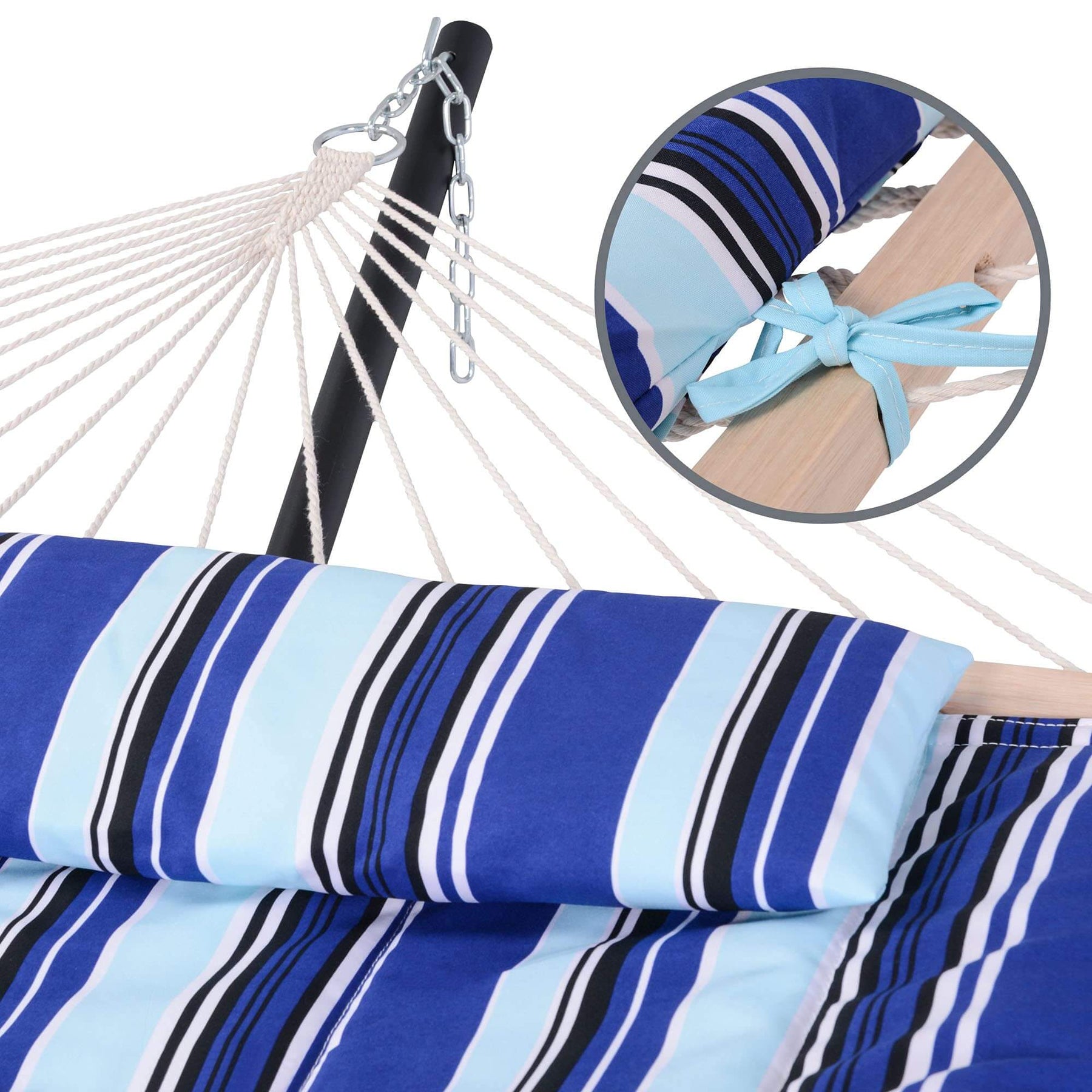 Double Hammock with Removable Cotton Rope Pad - SUNCREAT – suncreatoutdoor